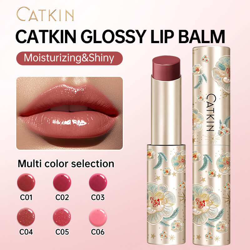 CATKIN Glossy Lip Balm Lightweight Hydrating Glossy Shine Non-Sticky Lip Gloss