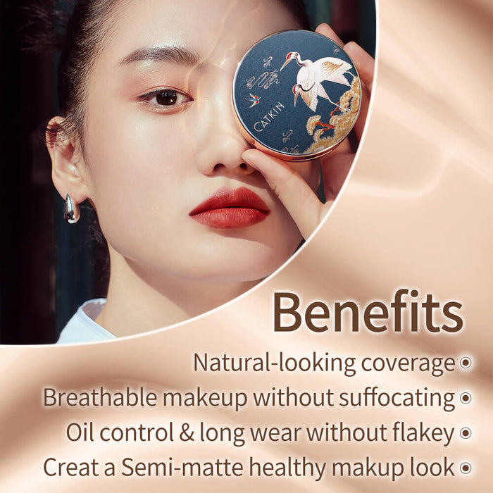 Catkin BB Cream Foundation Long-Lasting Flawless Finish Color Control