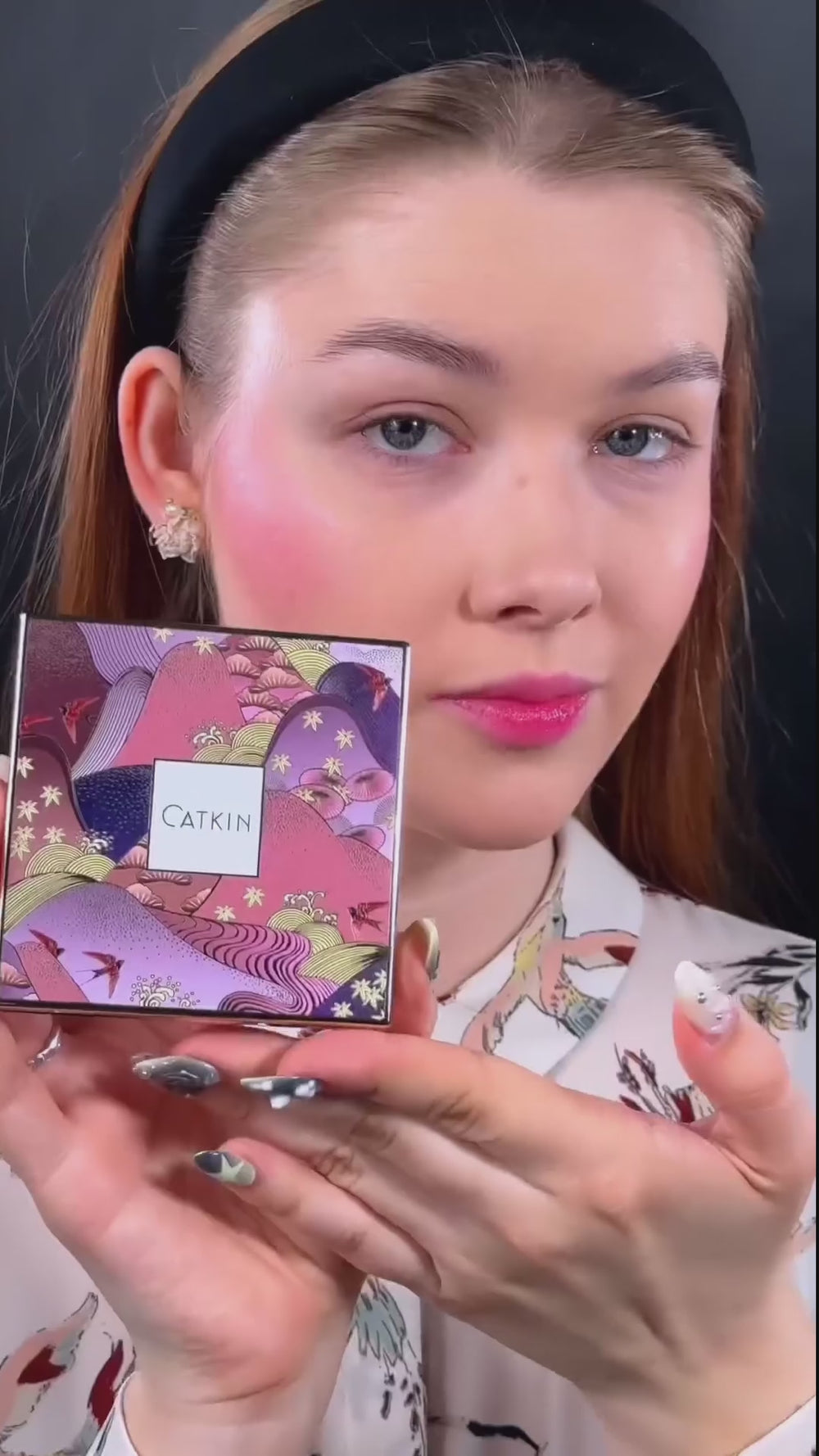 Catkin Seasonal Matte Shimmer Eyeshadow Palette C08 Purple Eyeshadow