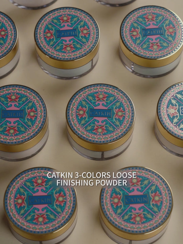 CATKIN Tri-color Lotus Loose Setting Powder Oil control Even Out ...