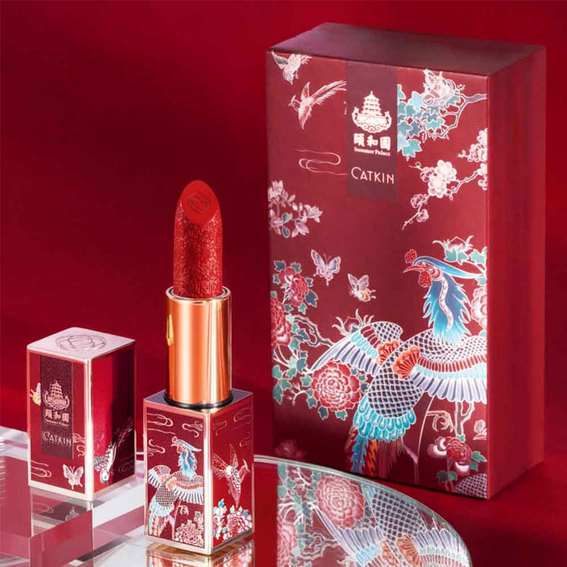 CATKIN X SUMMER PALACE Lipstick, Rouge Red Moisturizing LipStick ...
